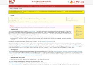 HL7 FHIR® US Core Implementation Guide, v6.0.0 – STU6 | Project Life Dashboard